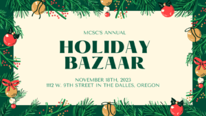 Holiday Bazaar ~ Raffles Open Now! - Mid-Columbia Senior Center