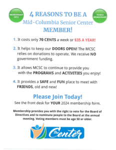 Membership - Mid-Columbia Senior Center